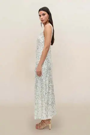 Rixo Bondi Embellished Midi Dress - Ivory