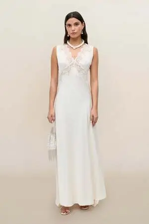 Rixo Azzurra Pearl Gown