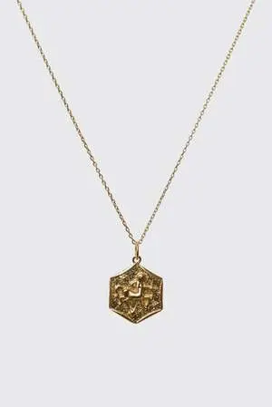 Rixo Zodiac Aries Necklace - Gold