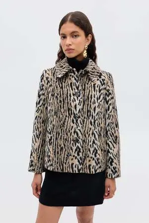 Rixo Tommie Bohemia Leopard Leopard Jacket Regular