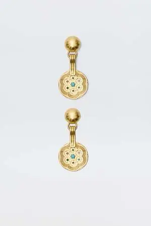 Rixo Anouk -plated Earrings Regular - Gold
