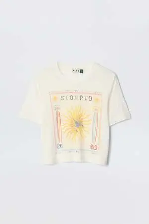 Rixo Ria Scorpio T-shirt - White