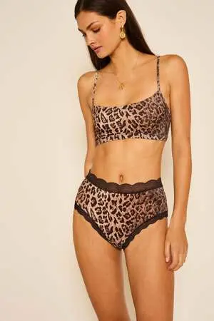 Rixo High Rise Knicker Leopard Regular