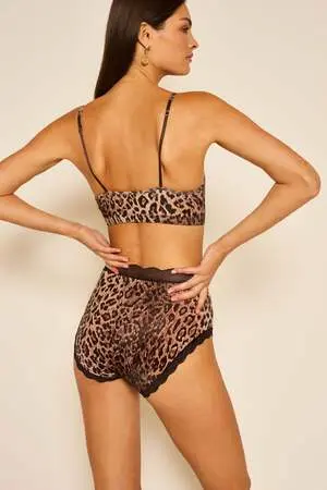 Rixo High Rise Knicker Leopard Regular