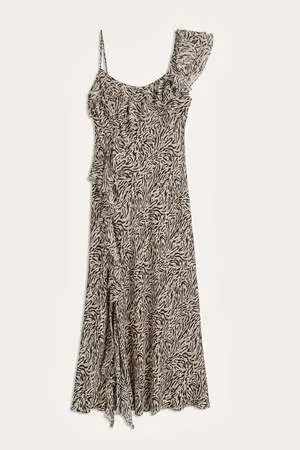 Rixo Ester Sun Leo Tan Dress - Brown