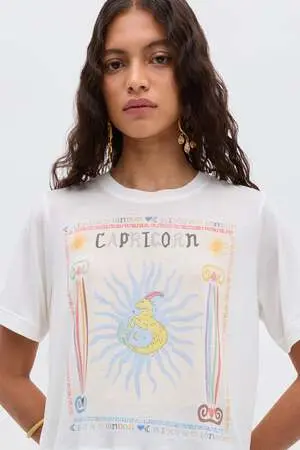 Rixo Ria Capricorn T-shirt - White