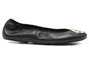 Tory Burch Reva Travel Ballet Flats - Perfect Black/gold