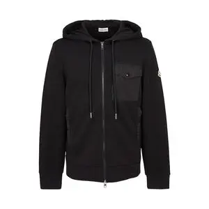 Moncler Zip Up Sweatshirt - Black