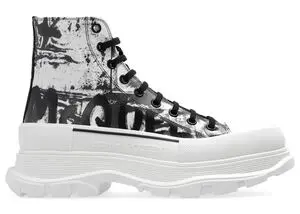 Alexander McQueen Tread Slick Boot Graffitiin