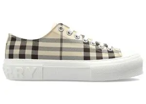 Burberry Training Jack Check Sneaker - Light Beige
