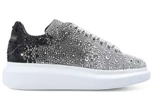 Alexander McQueen Oversized Crystal - Silver/black