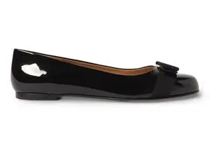 FERRAGAMO Varina Ballet Flat - Black