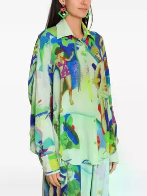 AMIR SLAMA Printed Shirt