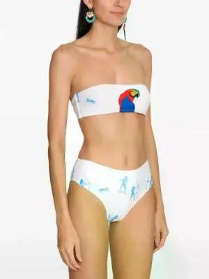 AMIR SLAMA Printed Bandeau Bikini