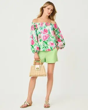 LILLY PULITZER Siloe Off-the-shoulder Top