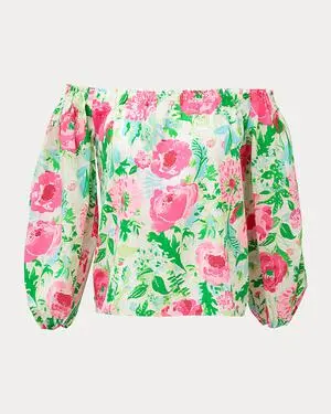 LILLY PULITZER Siloe Off-the-shoulder Top