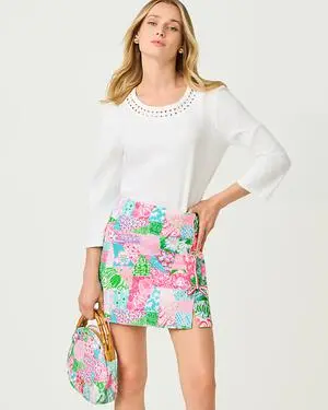 LILLY PULITZER La Costa Mini Skort - Multi Crazy Quilt