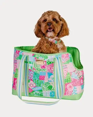 LILLY PULITZER Pet Carrier - Multi Crazy Quilt