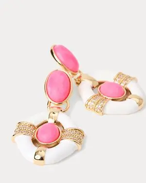 LILLY PULITZER Fleur De Lilly Doorknocker Earrings