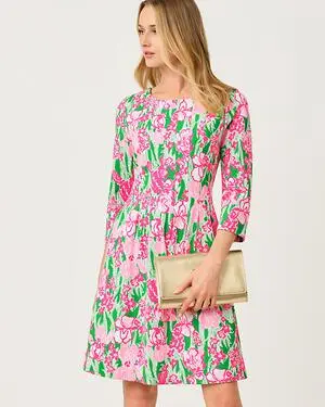 LILLY PULITZER Dulcie Boatneck Dress - Putting Green Hannah