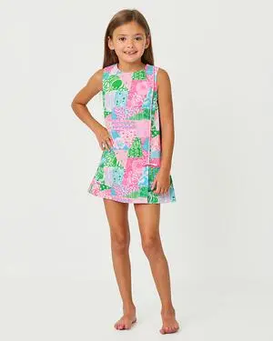 LILLY PULITZER Little Lilly Classic Shift Dress - Multi Crazy Quilt