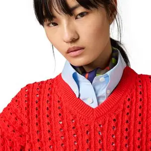 Miu Miu Technical Yarn V-neck Sweater