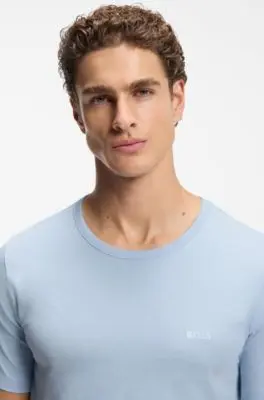 BOSS Three-pack Cotton Undershirts - Patterned