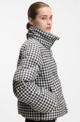 Hugo Houndstooth Padded Jacket