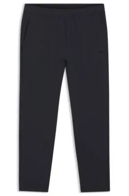 BOSS Zip-frame Tracksuit Bottoms In Waffle Fabric