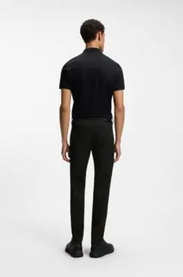 BOSS Porsche X Tapered-fit Stretch Denim Pants - Black