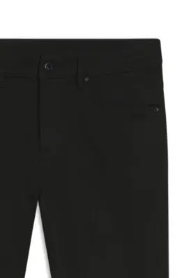 BOSS Porsche X Tapered-fit Stretch Denim Pants - Black