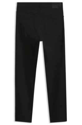 BOSS Porsche X Tapered-fit Stretch Denim Pants - Black