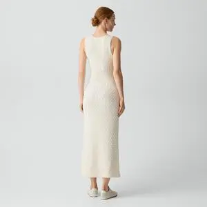 Theory Textured Midi Dress - Ivory