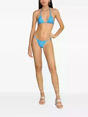 AMIR SLAMA Beaded Checked Bikini