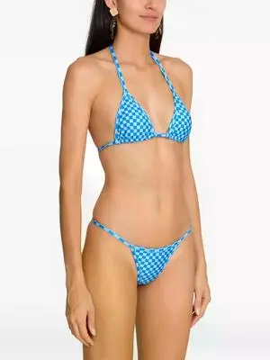 AMIR SLAMA Beaded Checked Bikini