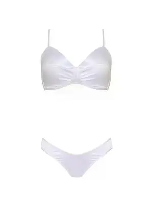 AMIR SLAMA Gathered String Bikini - White