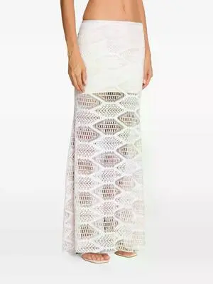 AMIR SLAMA Geometric Openwork Skirt