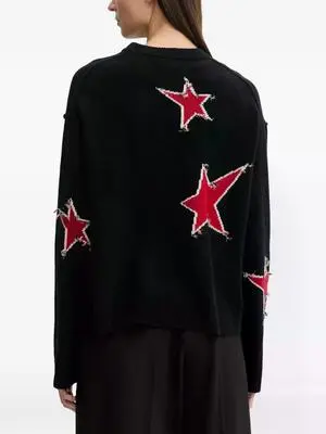 Zadig&Voltaire Star-motif Cashmere Sweater - Black