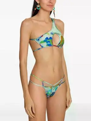 AMIR SLAMA One-shoulder Cutout Bikini
