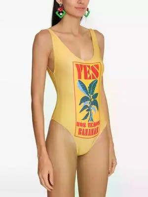 AMIR SLAMA Printed One-piece Swimsuit