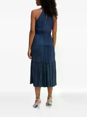 MORGAN Pleated Tiered Midi Dress