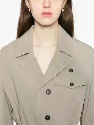 SETCHU Belted Notched Lapel Jacket