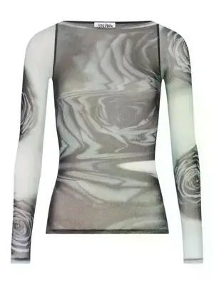 Jean Paul Gaultier Abstract-print T-shirt - Grey