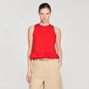 Sandro Ruffle Top