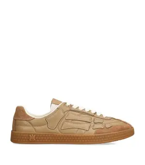 Amiri Leather Pacific Football Sneakers - Beige