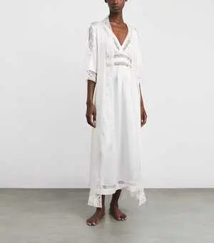 Loretta Caponi Silk Elba Robe