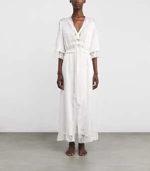 Loretta Caponi Silk Elba Robe
