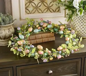 VALERIE PARR HILL 22' Egg And Leaf Wreath Valerie - One-color