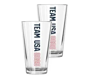 THE MEMORY COMPANY Team Usa 2pk Pint Glass - One-color