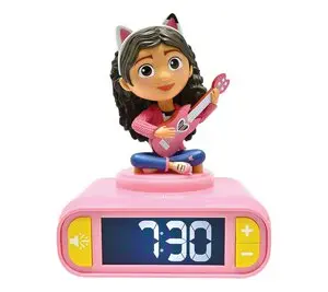 LEXIBOOK Gabby's Dollhouse Night Light Alarm Cl Ock With Sound - One-color